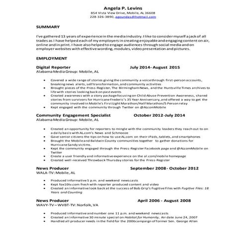 Barrett Welch 2015 resume | DOCX