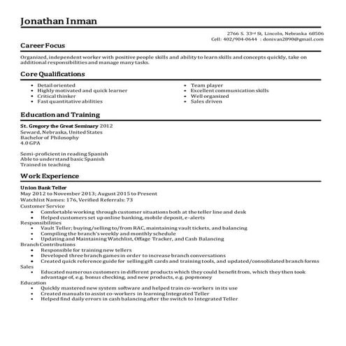 Rother Resume 2 | DOCX