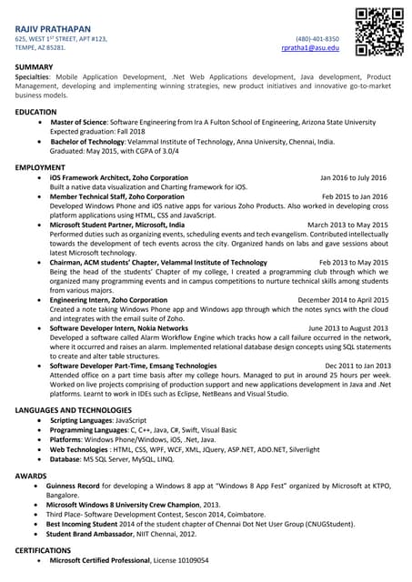 Ramy Helow - Software Engineer Resume | PDF