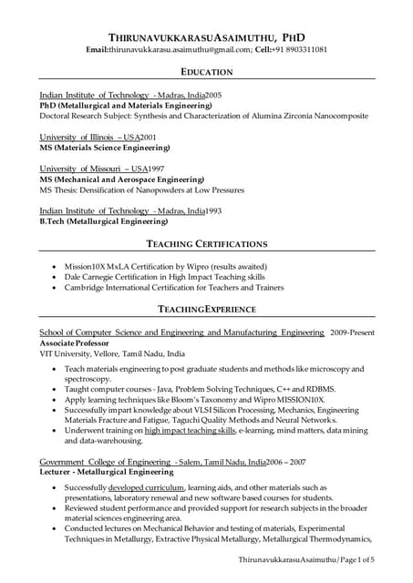 CV-PRASHANT KUMAR | PDF