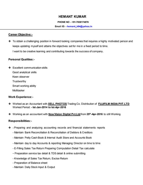 CV Tapas Kumar | PDF