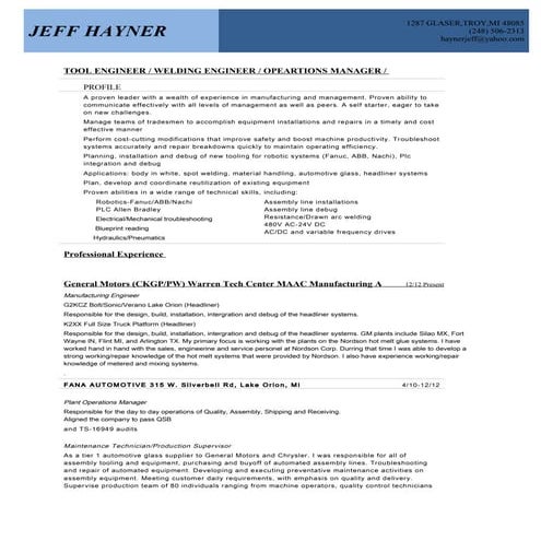 jeff hayner resume[1] | DOC