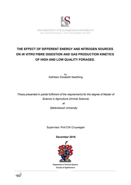 MSc Preliminary -Title Page | PDF