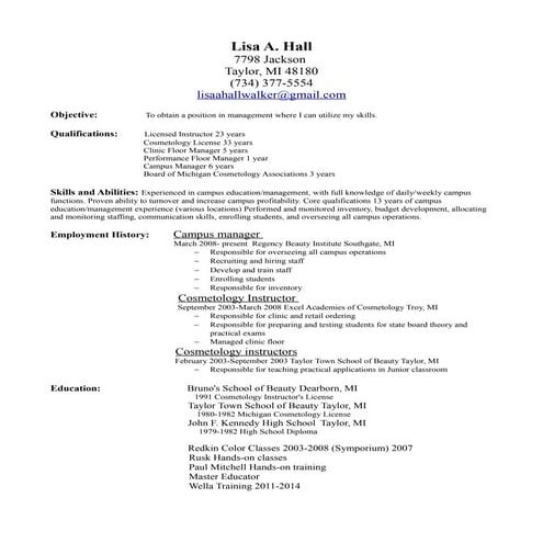 lisa hall_resume | DOC