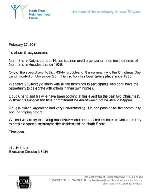 Geoffrey Baker & Co CA Firm Reference Letter (Principal) | PDF