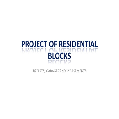 Drawings of a Project of a residential blocks transparency | PPT