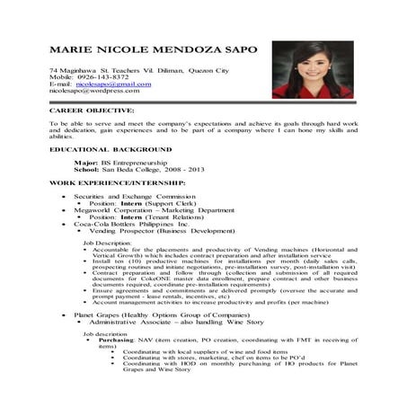 AngelicaRosario_CV082016 | PDF