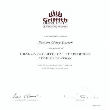 Graduate Certificate Business Administration | PDF