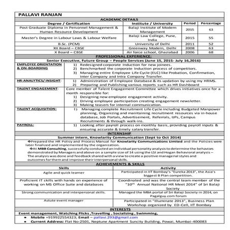 Pallavi Ranjan - CV | DOCX