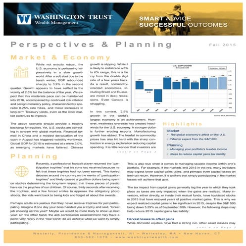 Perspectives & Planning - Washington Trust Wealth Management | PDF