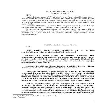 98. insan suresi | PDF