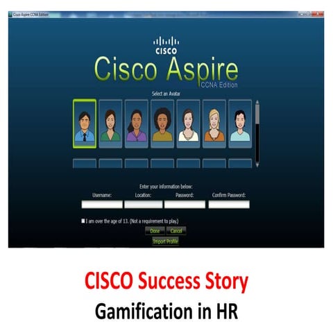 CISCO - Gamification in employee engagement - Manu Melwin Joy | PPTX