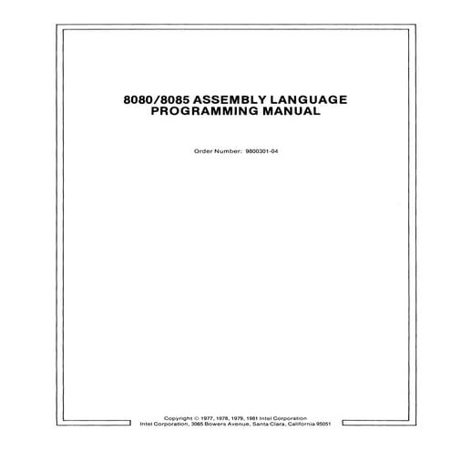 9800301 04 8080-8085_assembly_language_programming_manual_may81 | PDF
