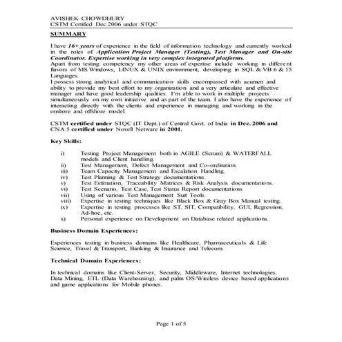 CV | DOCX | Operating Systems | Computer Software and Applications