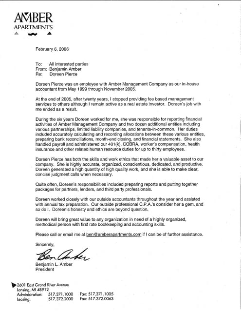 AIA letter of reference | PDF