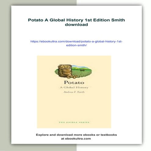 Potato A Global History 1st Edition Smith | PDF