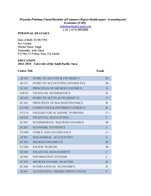 Regis Unnoficial Transcript | PDF | Education