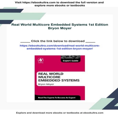 Real World Multicore Embedded Systems 1st Edition Bryon Moyer | PDF