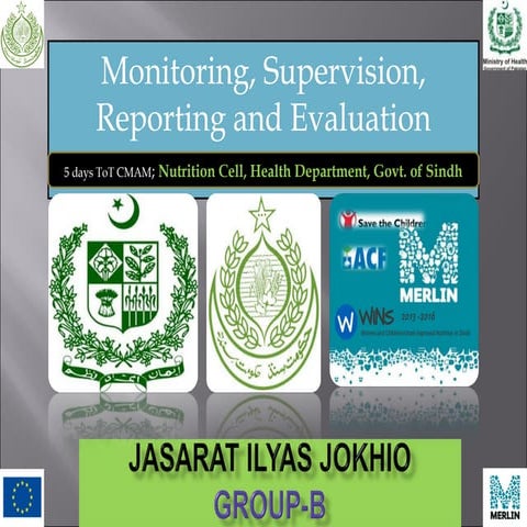 Monitoring, Evaluation and Reporting | PPT