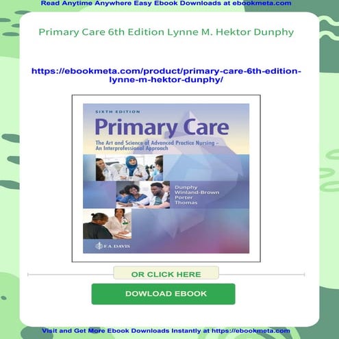 Primary Care 6th Edition Lynne M. Hektor Dunphy | PDF
