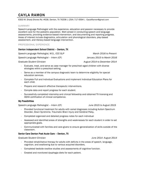 Graduate School Resume | PDF