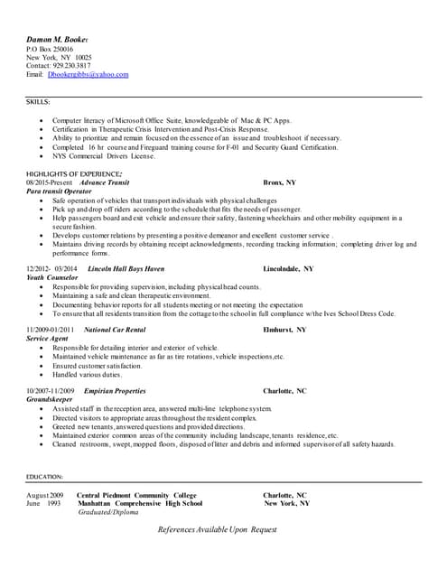Daws Jackson Resume November 2016 | PDF