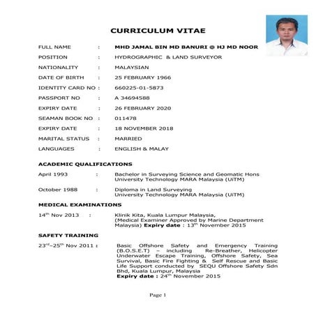 CV-Jamal-2015Rev01 | PDF