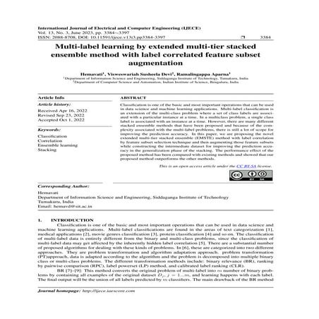 Multi Label Learning By Extended Multi Tier Stacked Ensemble Method With Label Correlated