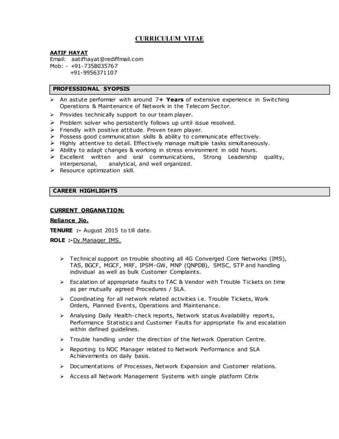 Sanjay_Sharma _resume_Telecom IMS LTE | DOCX