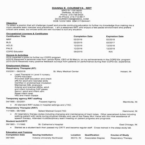 Dianna Full Resume Packet | PDF