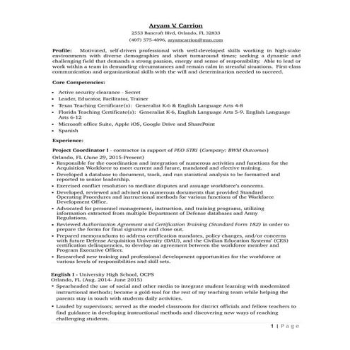 Carrie Hulsey-Greene Resume | DOCX