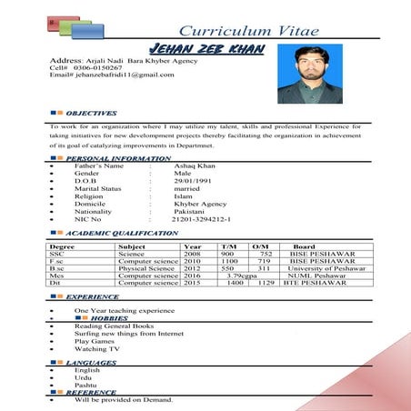janzeb cv | DOC
