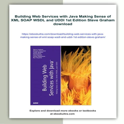 Building Web Services with Java Making Sense of XML SOAP WSDL and UDDI 1st Edition Steve Graham ...