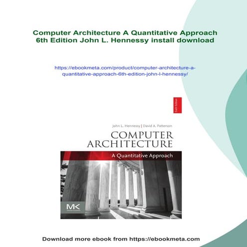Computer Architecture A Quantitative Approach 6th Edition John L Hennessy Pdf