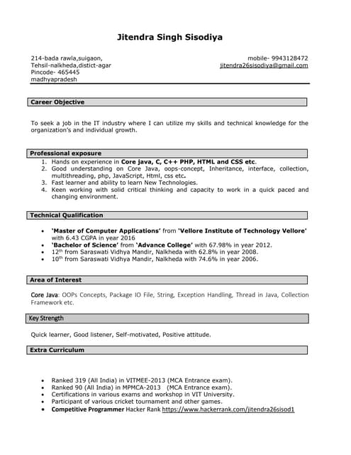 company RESUME (1) | PDF
