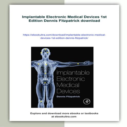 Implantable Electronic Medical Devices 1st Edition Dennis Fitzpatrick | PDF
