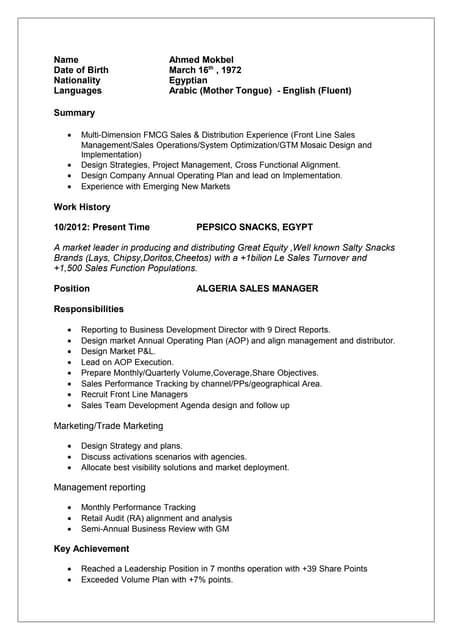 Cv alexandre houssard english | DOC