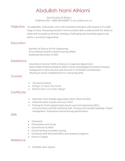 Khalid cv engineer | PDF