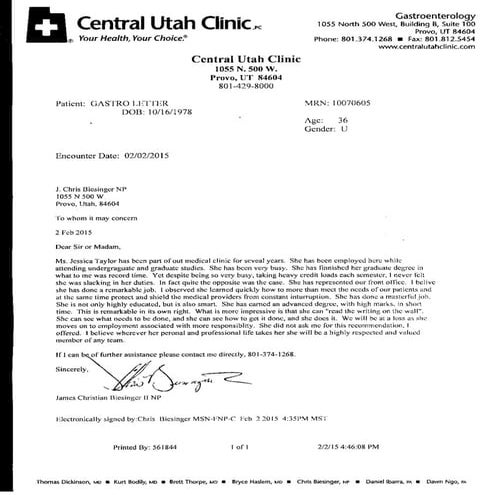 Letter from Chris Biesinger 2 | PDF