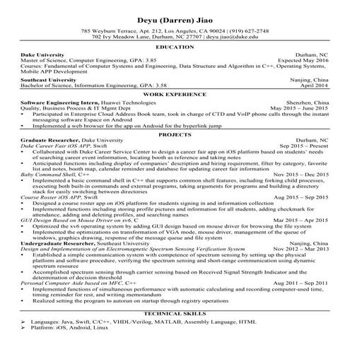 Darren Jiao_resume_SDE | PDF