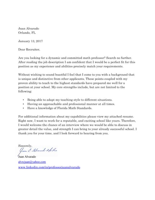CoverLetter'16 | DOCX