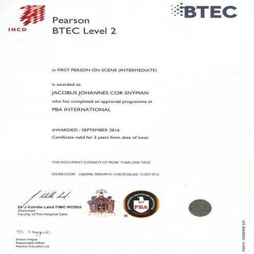 Pearsons-BTEC-LeveL 2 FPOS-1 | PDF