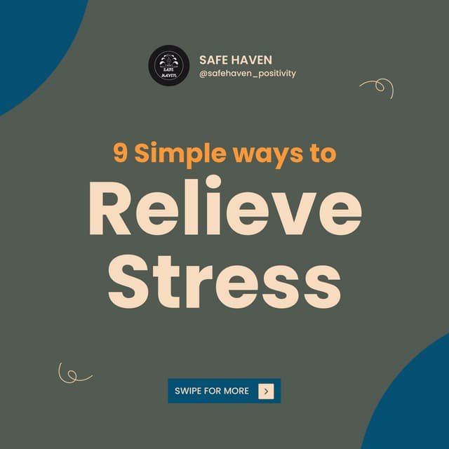 Simple Ways To Relieve Stress | PDF
