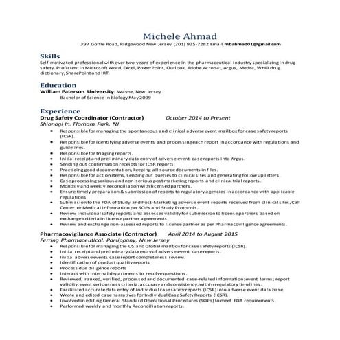 Michele_Ahmad_Resume2016 | DOCX