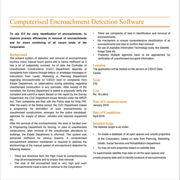 Encroachment Detection Software | PDF