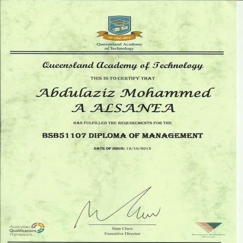 Diploma of Management | PDF