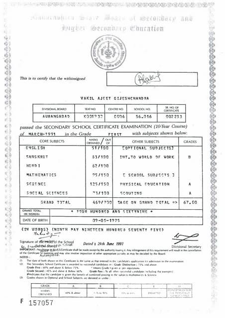Consolidated Marks Memo | PDF
