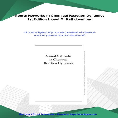 Neural Networks in Chemical Reaction Dynamics 1st Edition Lionel M ...