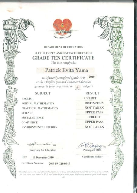 Cert Bus II marks | PDF