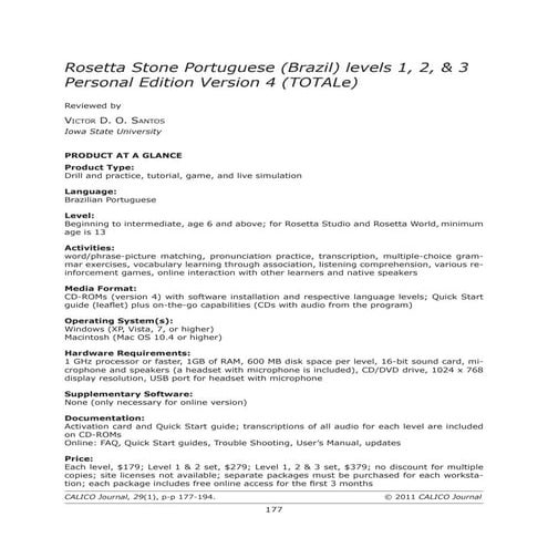 Rosetta_Stone_Review_Santos | PDF